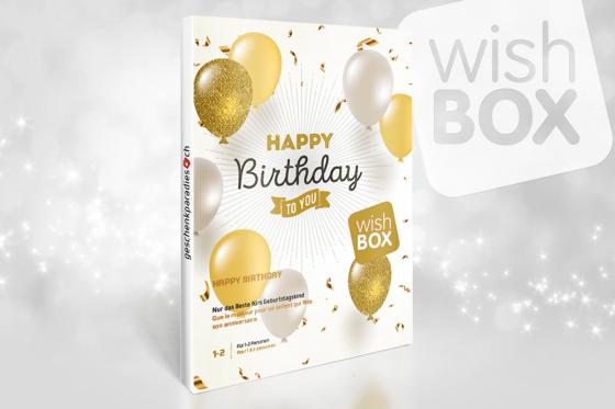 Happy Birthday - Wishbox, 1 Box - über 25 Erlebnisse — Geschenkidee.ch